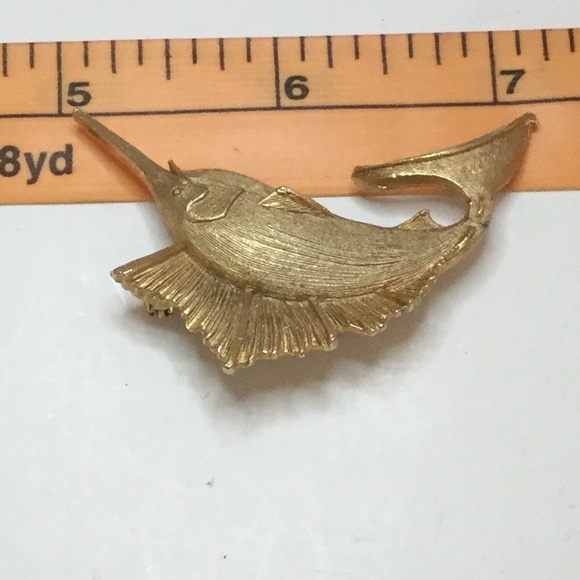 Jewelry | Marlin Gold Tone Brooch | Poshmark